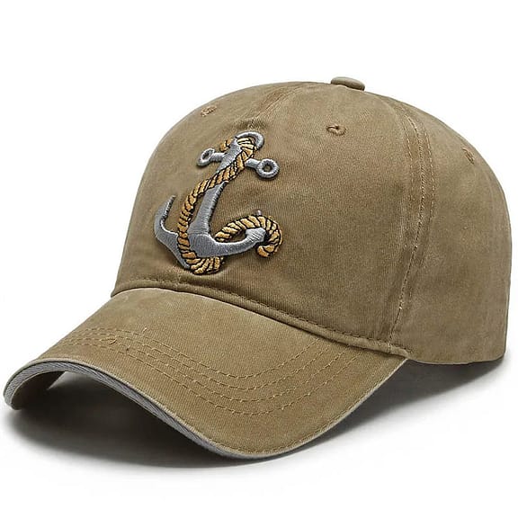 Anchor Rope Embroidered Baseball Cap – Nautical Outdoor Style - Cap Castle