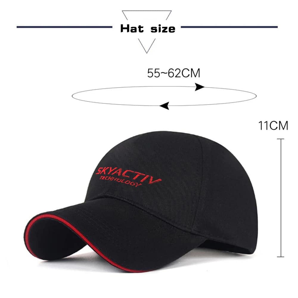Mazda Hat Skyactive Baseball Cap - Premium Black Car Hat with Logo ...